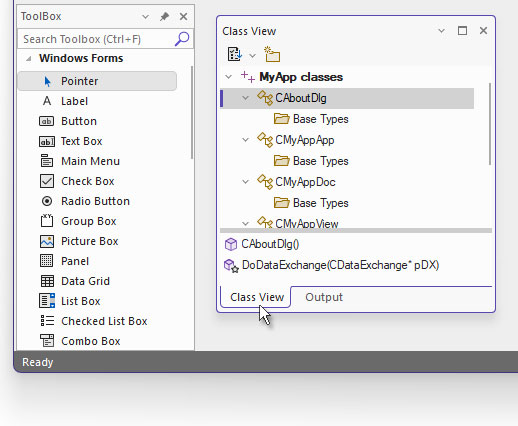 Feature Tour: Visual Studio style Tabbed Control Bar | BCGSoft