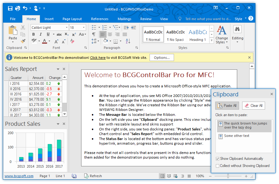 BCGControlBar Pro for MFC - Visual Studio Marketplace